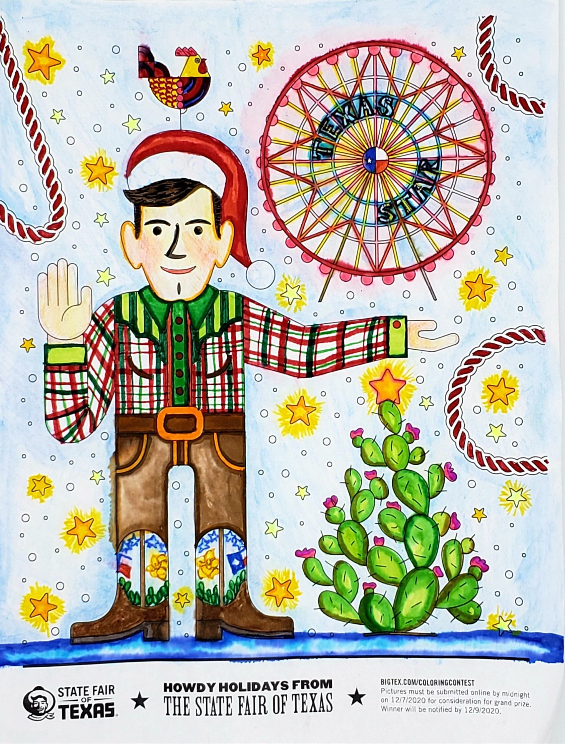 Meet the Winners of our 2020 Holiday Coloring Contest | State Fair of Texas