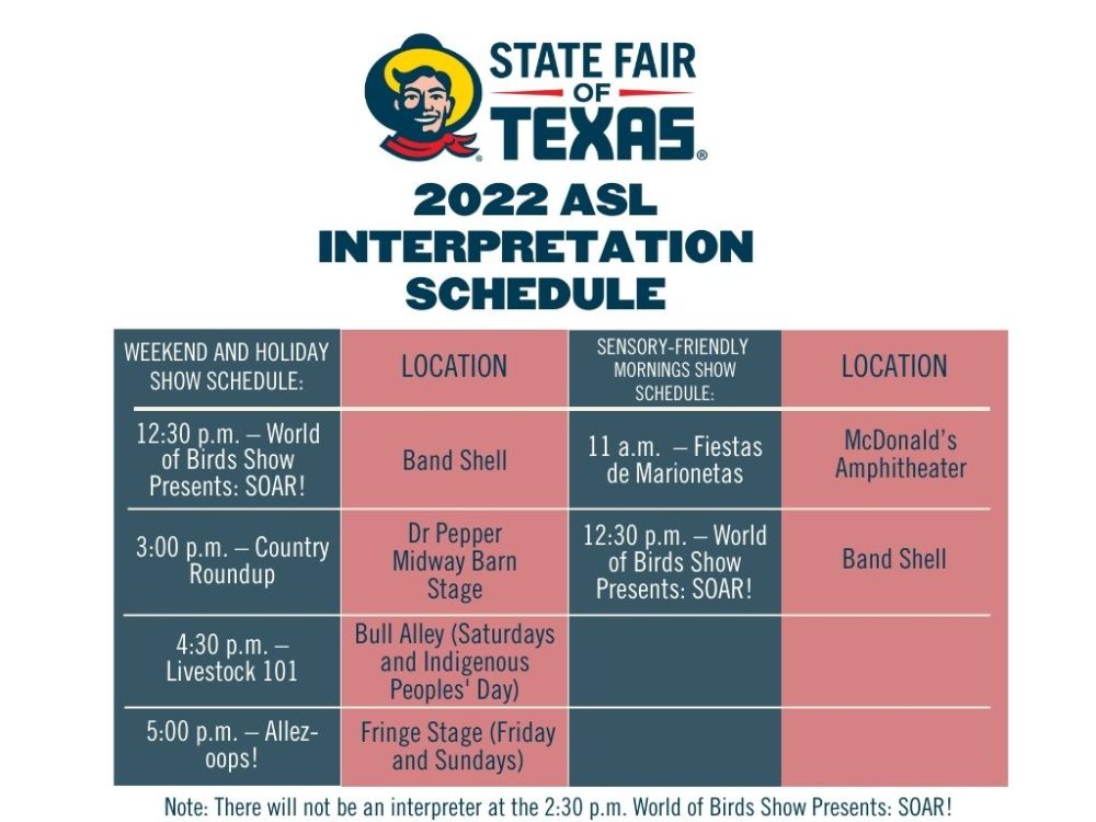 State Fair Cares: 2022 Amenities and Accessibility | State Fair of Texas