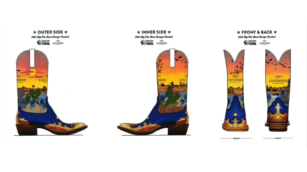 Winner Chosen for 2023 Big Tex Boot Design Contest | State Fair of Texas