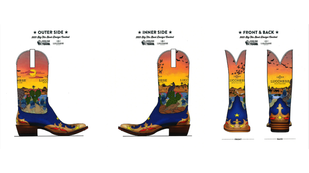 Winner Chosen for 2023 Big Tex Boot Design Contest | State Fair of Texas