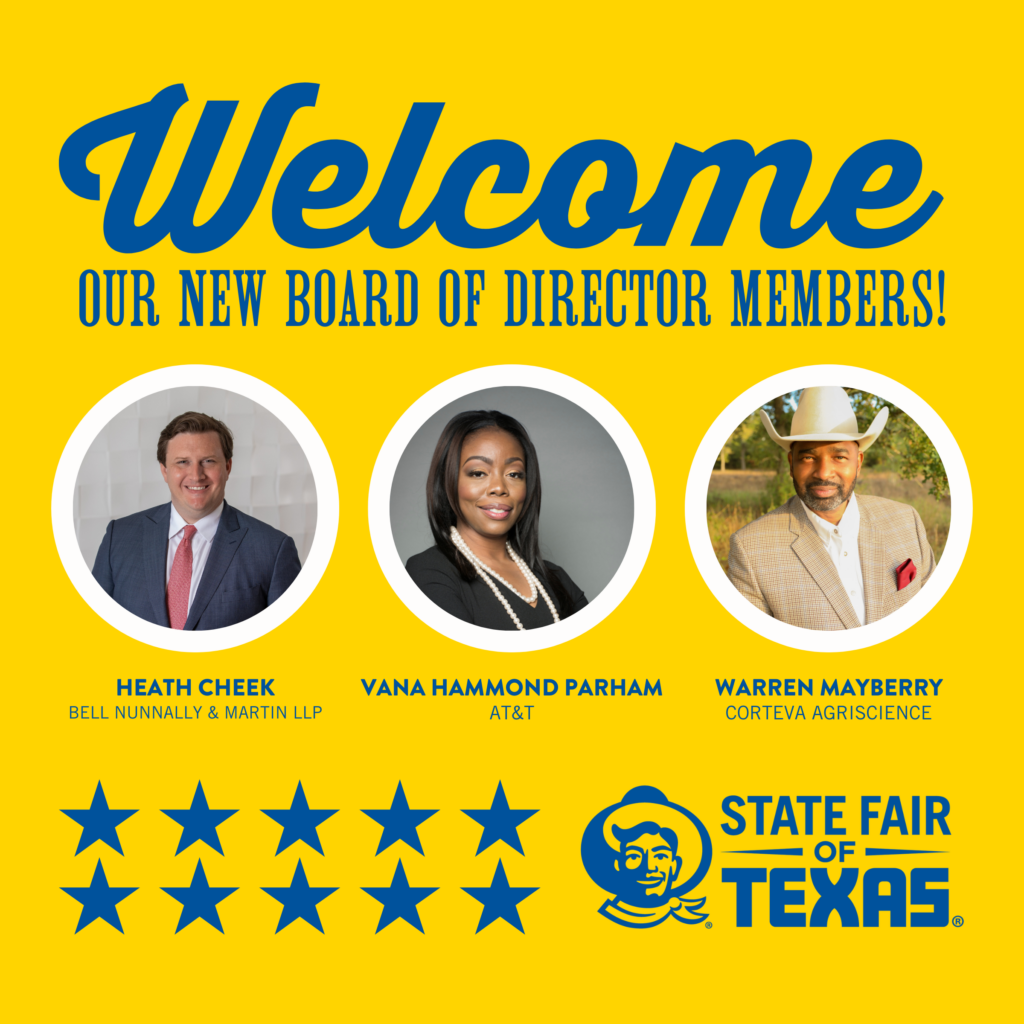 Welcome_New_BOD | State Fair of Texas