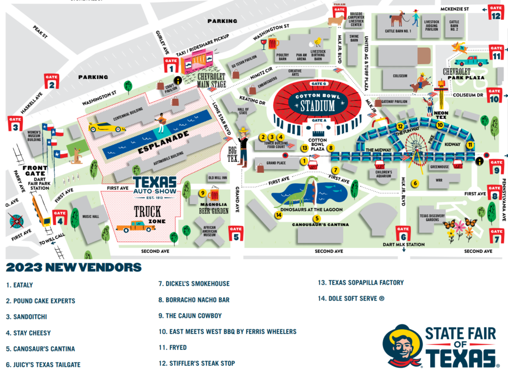2023_SFT_New Vendor Map_Final | State Fair of Texas
