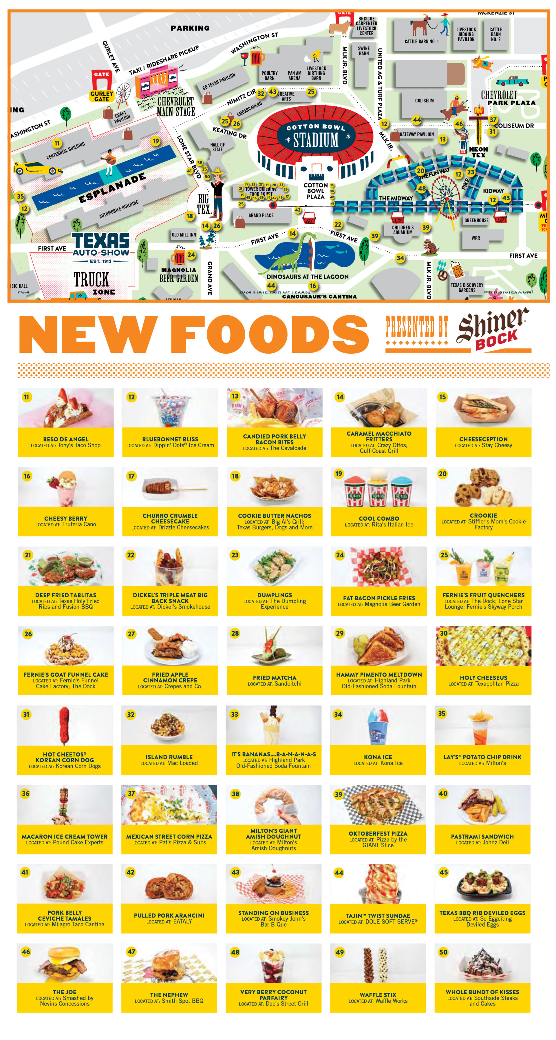 2024_NewFoods_map_2 | State Fair of Texas