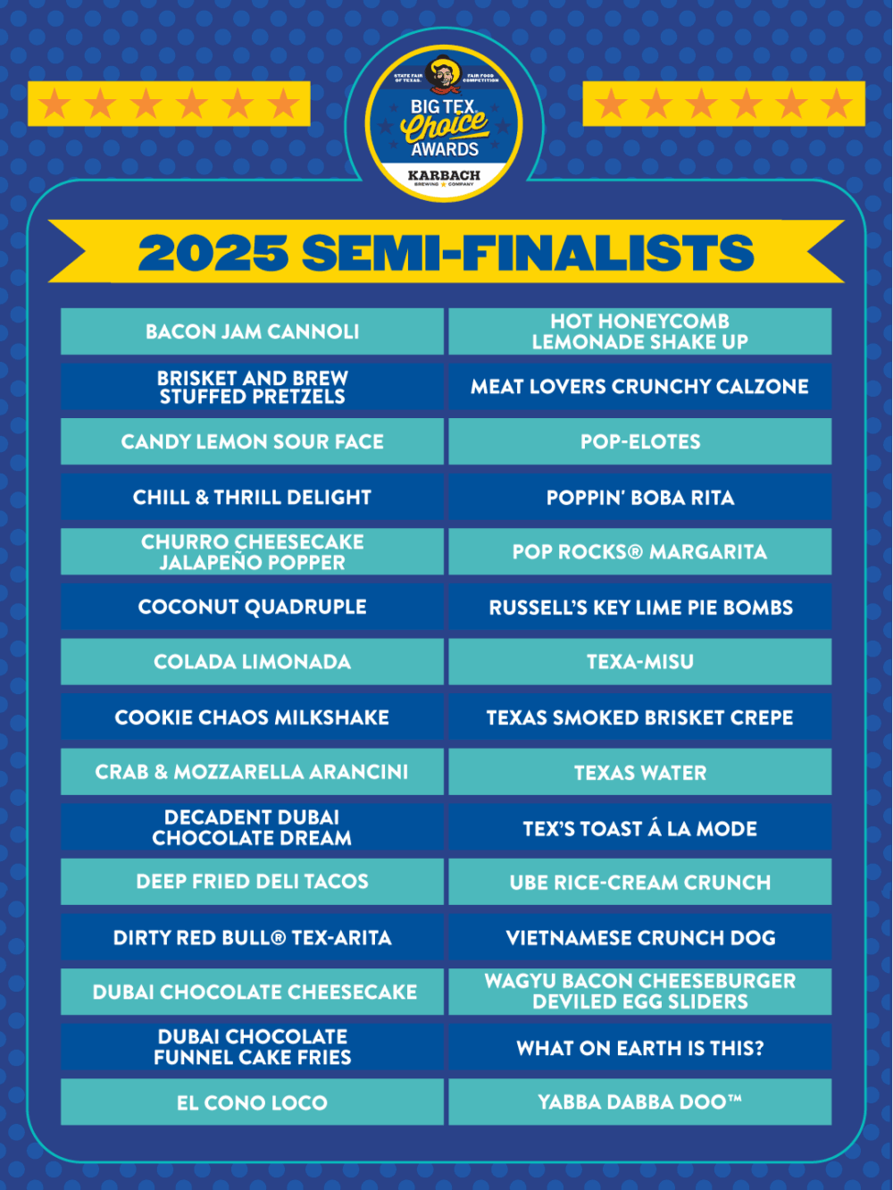 25_BTCA_SemiFinals_Annoucementgraphic | State Fair of Texas