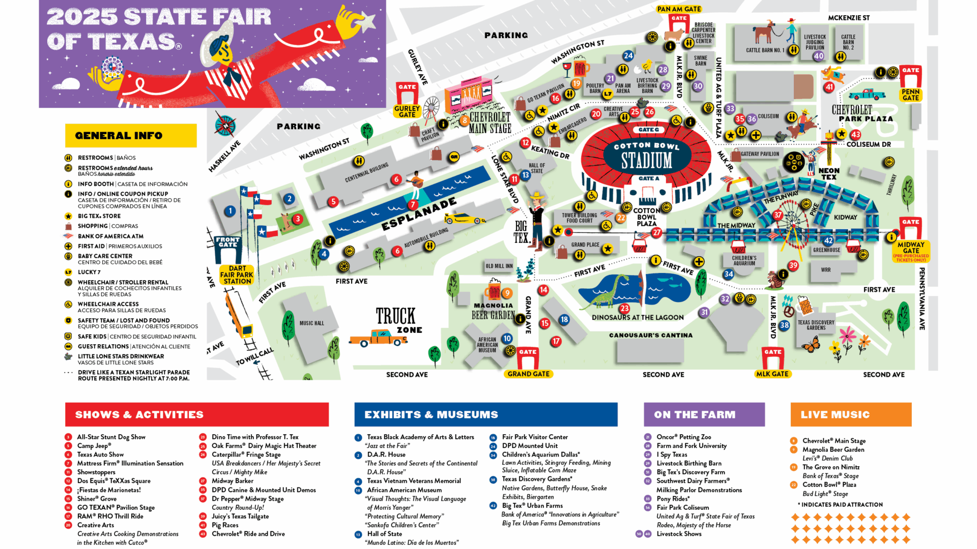 Fairgrounds Map | State Fair of Texas