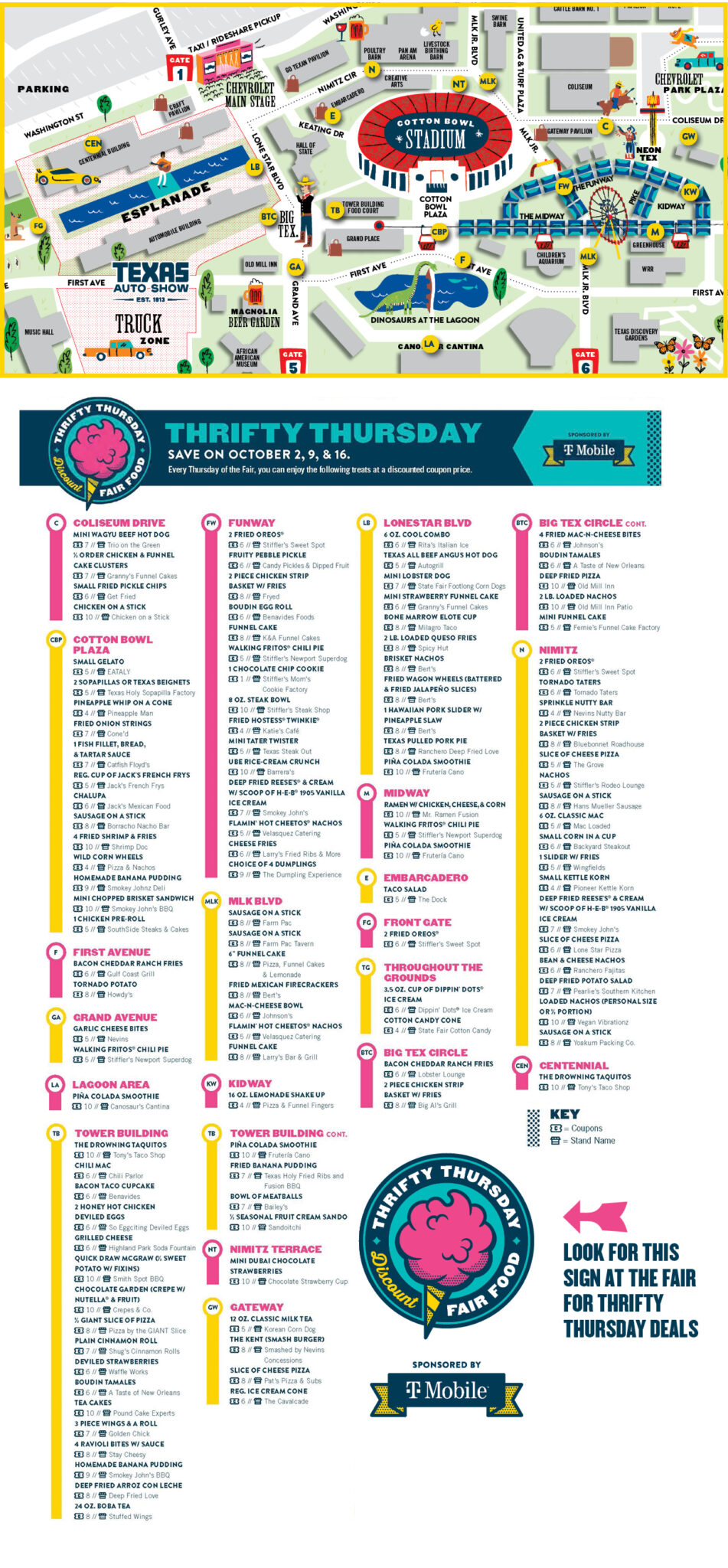 2025_Thrifty Thursdays_Map | State Fair of Texas